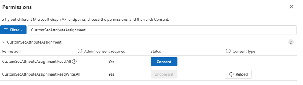 Graph Explorer を使用してエージェント ID にカスタムセキュリティ属性を付与する (暫定対応) at SE の雑記